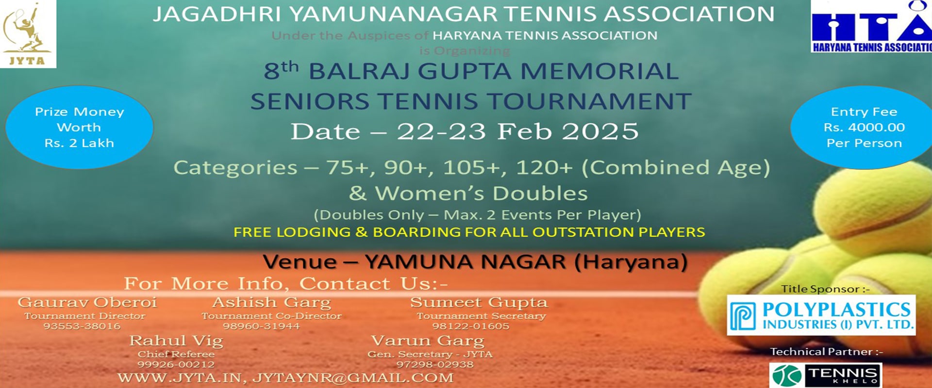 JYTA - Jagadhri YamunaNagar Tennis Association